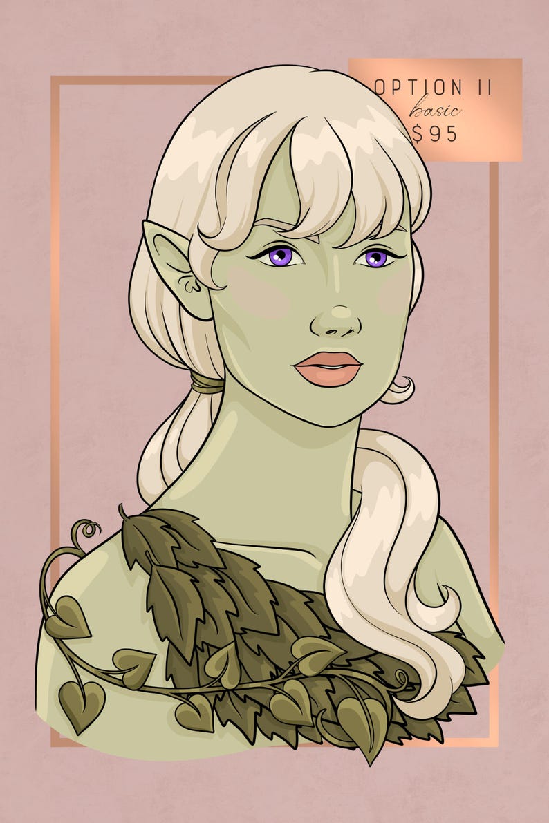 Custom Character Art: Basic Variant - Etsy