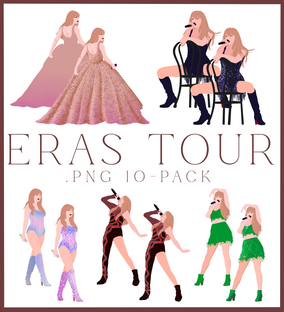 Minimalistic Eras Tour Costume Files - Etsy Canada