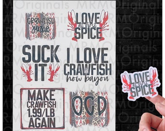 Crawfish Decals | Etsy