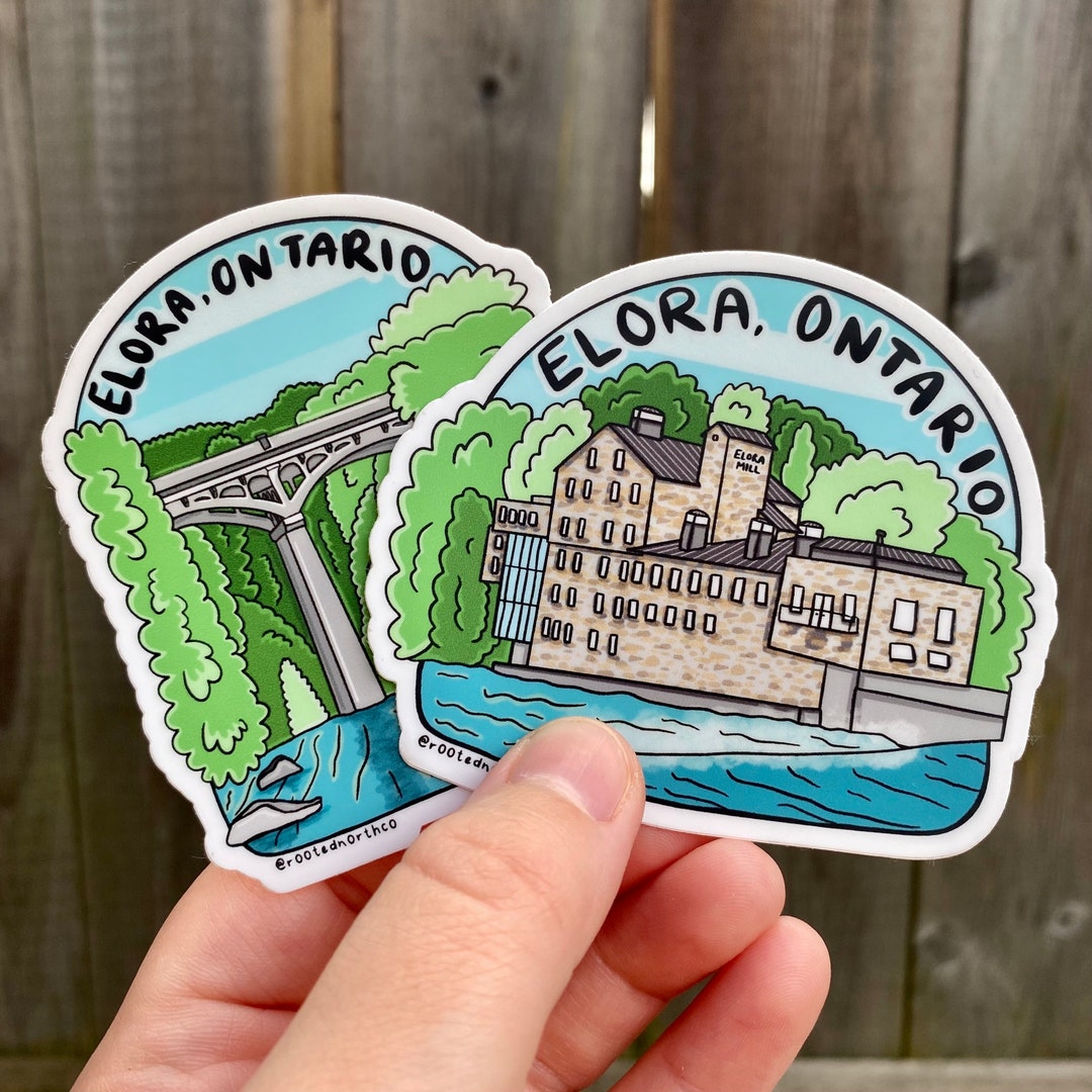 Elora Ontario, Vinyl Sticker, Waterproof for Nalgene and Yeti Water ...