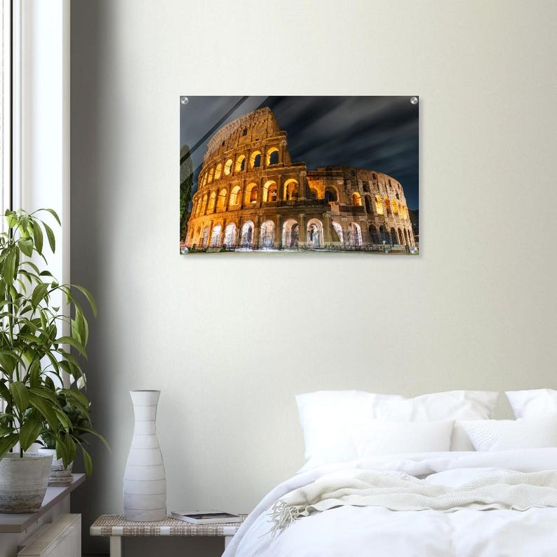 Acrylic Print Rome Italy Colosseum - Etsy