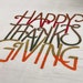 Happy Thanksgiving Tea Towel Dish Towel for Fall Kitchen - Etsy