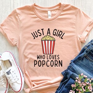 Popcorn Tshirt Popcorn T Shirt Cinema Shirt Popcorn Shirt - Etsy