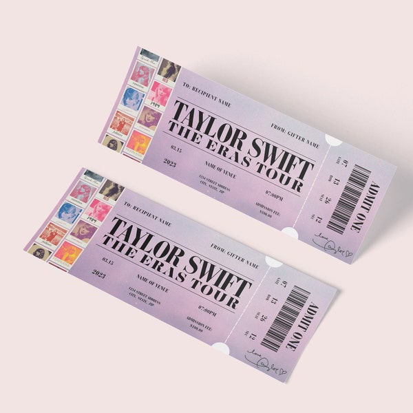 Eras Tour Template - Etsy Canada