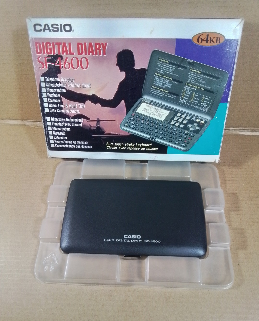 Vintage Casio Digital Diary Casio SF-4000 in Box and User Manual - Etsy