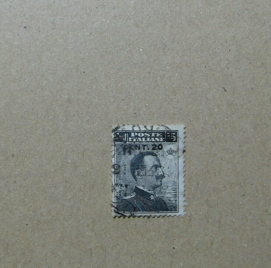 Vintage Stamp Poste Italiane 15 Cent Surcharge 20 Stamps. Emanuel III ...