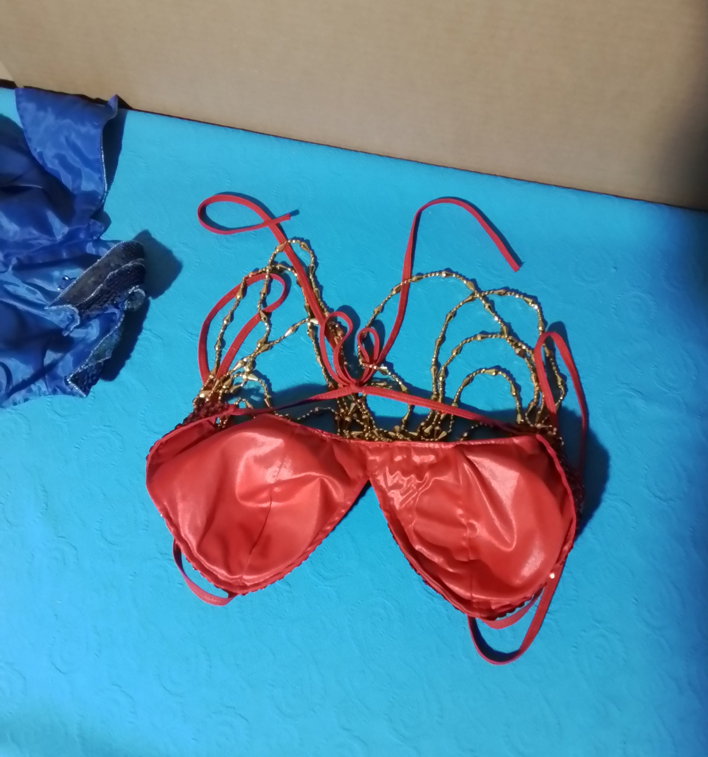 Vintage Carnival Costume Set of 2 Sexy Vedette Bras for Women - Etsy