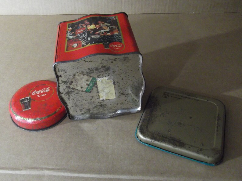 Coca Cola Vintage Tin Box Small Tray Boat Tin Box Coke - Etsy