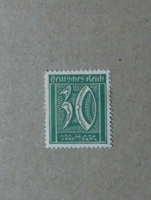 Stamp Deutsches Reich 30 Stamp Germany Unused, With Rubber With Flap - Etsy