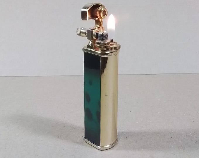 Vintage Gas Lighter Hadson Moonlite Working Lighter Briquet Feuerzeug ...