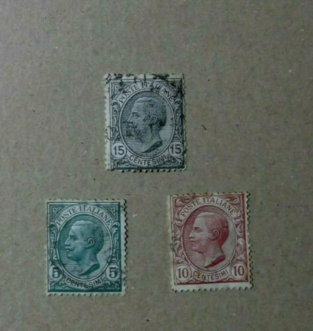 Stamp Lot 3 Poste Italiane 5-10-15 Centesimi Reign Italy Used Stamps - Etsy