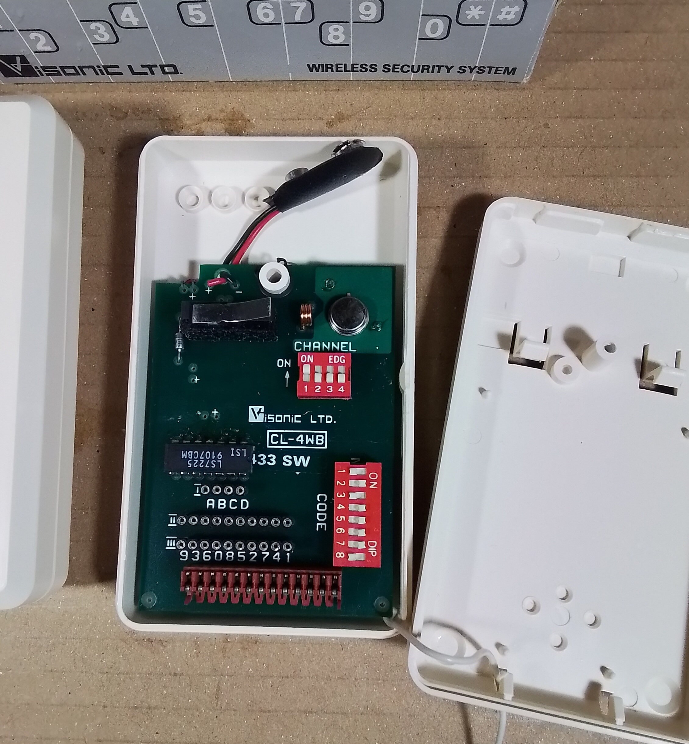 Wireless Keypad Lot 2 X Visonic CL-4W Vintage 2 Pocket Remotes - Etsy