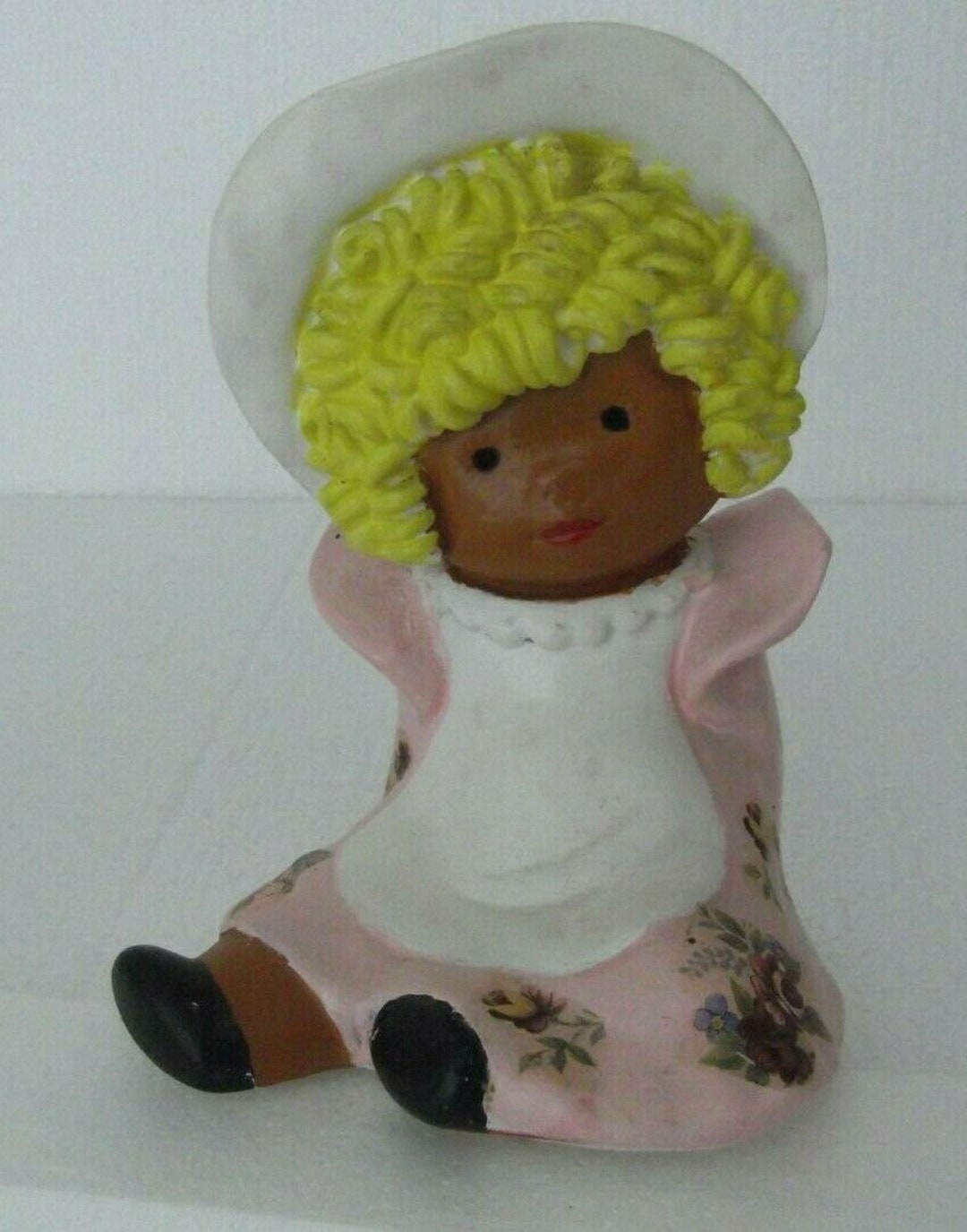 Antique Vintage Figure Baby Plaster Plaster Painted Years 50-60 , 20 Cm ...