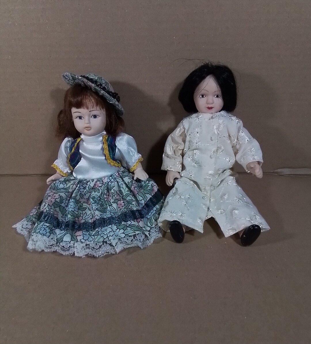 Lot of 2 Porcelain Dolls Vintage Small Doll - Etsy