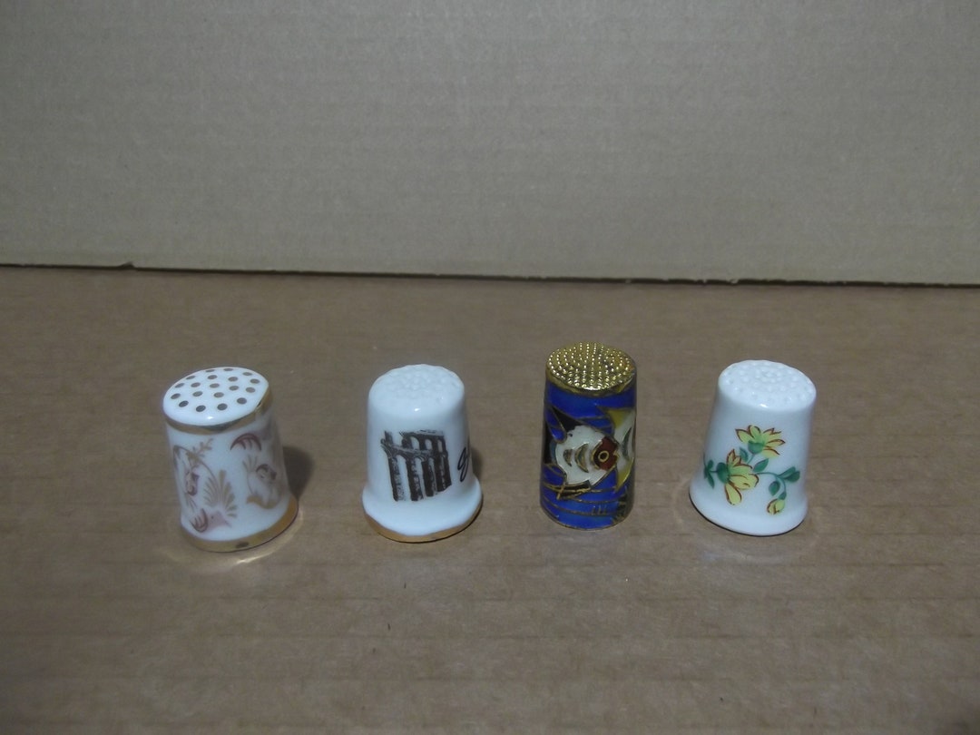 Vintage Lot 4 Decorative Thimbles Thimbles Collection - Etsy
