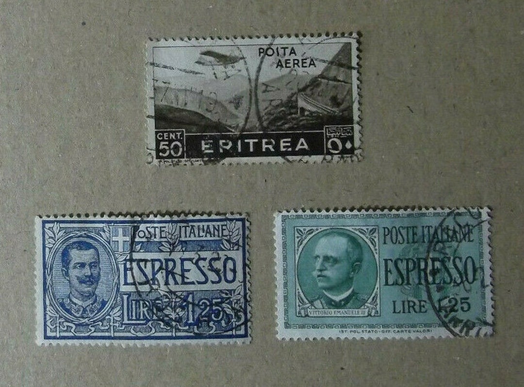 Stamp Lot 3 Poste Italiane Espresso + Aerea Reino Italia Used Stamps - Etsy