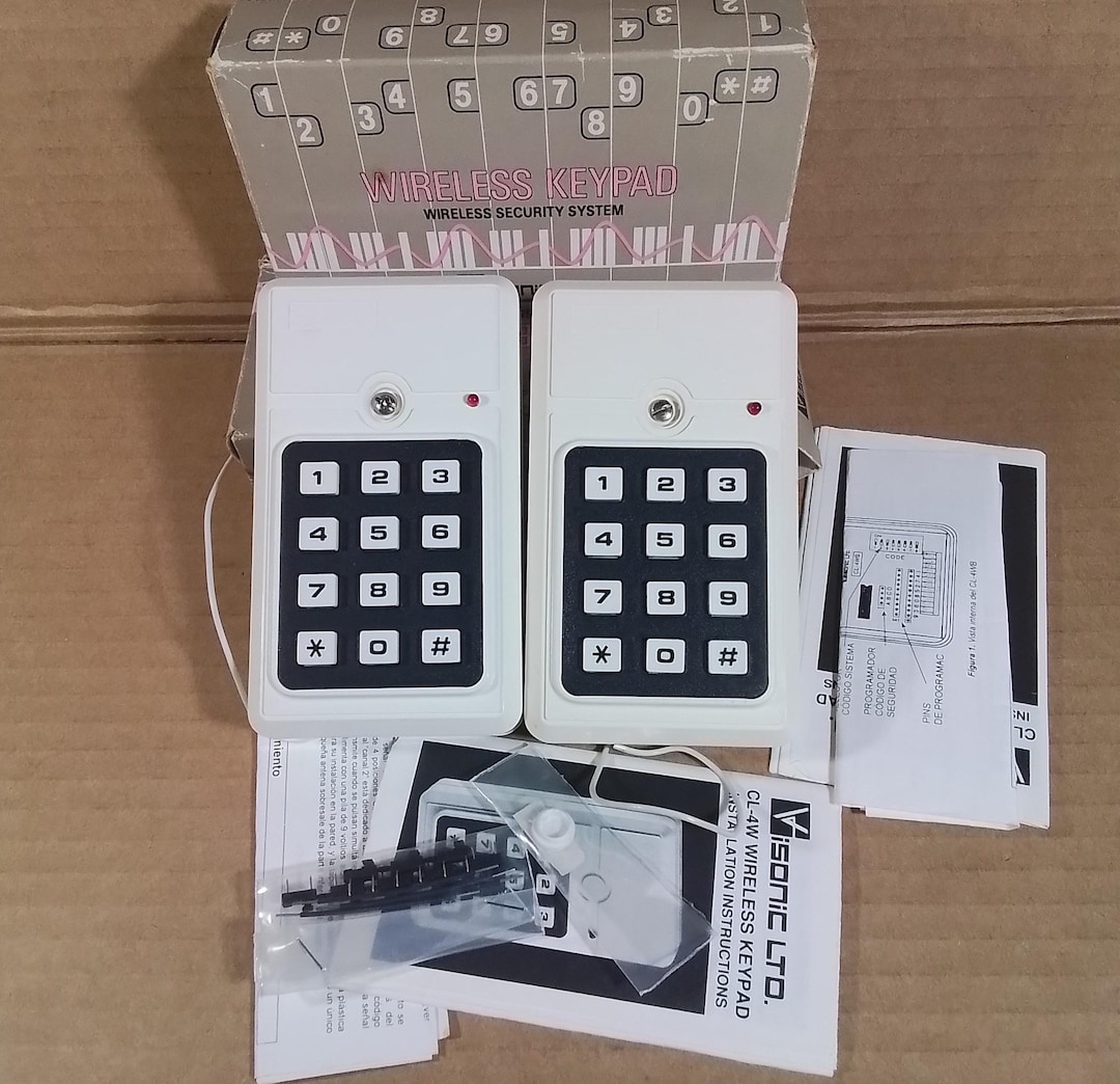 Wireless Keypad Lot 2 X Visonic CL-4W Vintage - Etsy