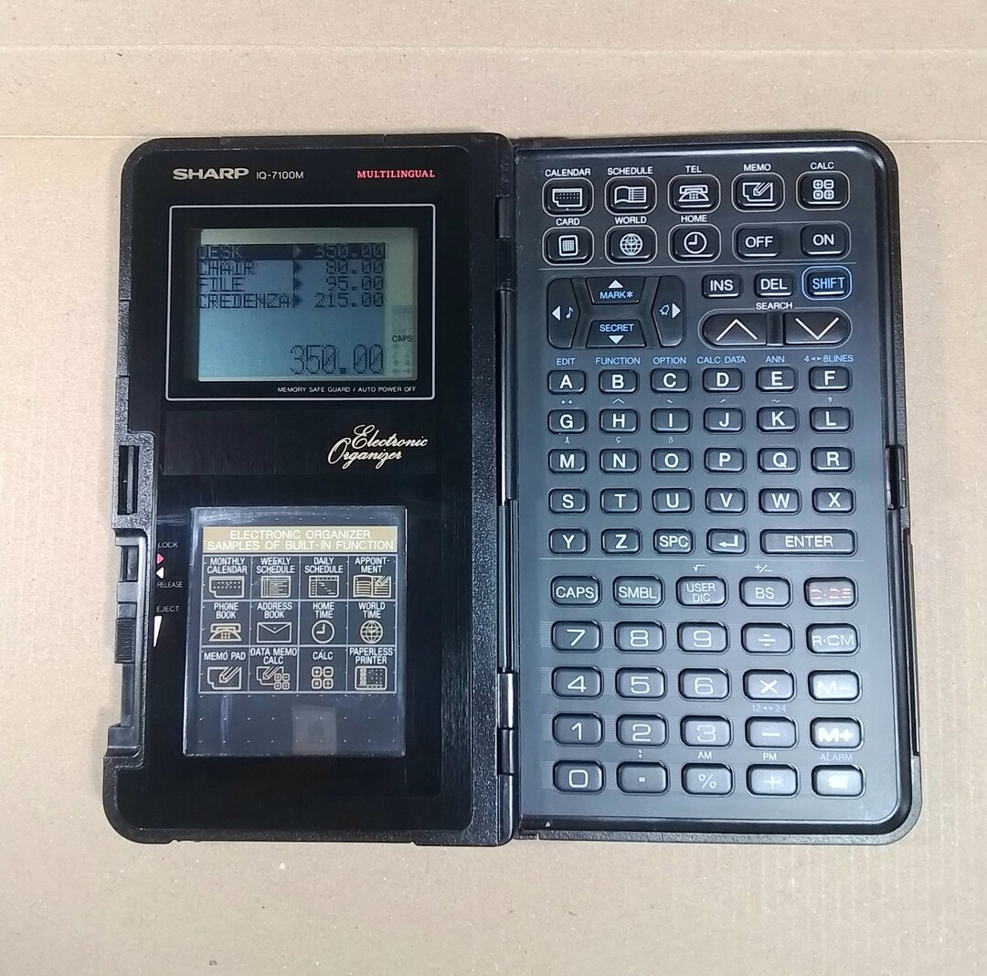 Sharp IQ-7100 Electronic Agenda Organizer Vintage Working - Etsy