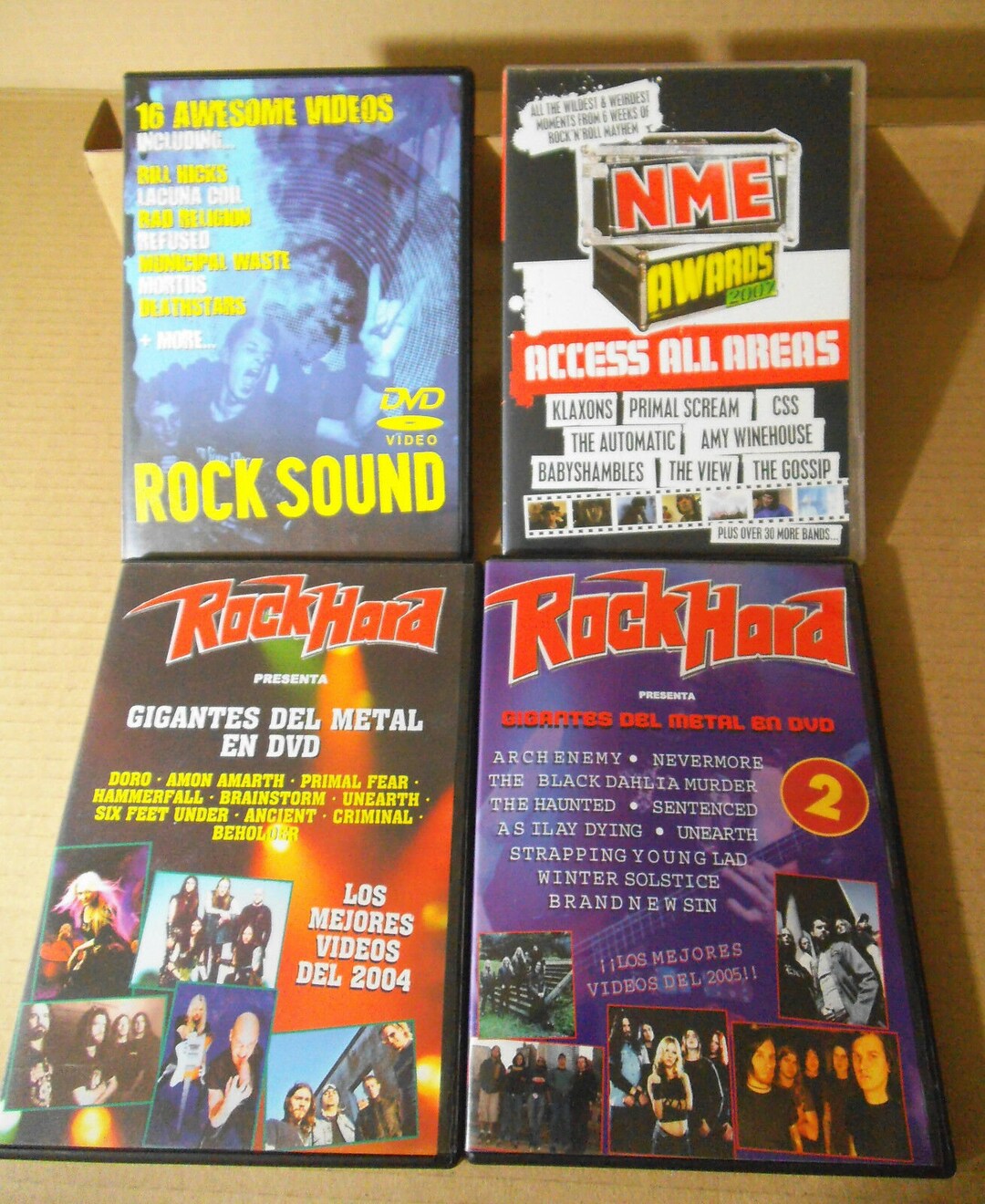Batch Four Dvds METAL, 2 Rockhard NME and Rock Sound - Etsy