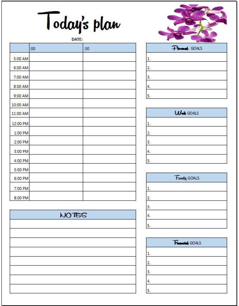 Multi-tasker Planner Task Tracker Form Editable Excel Xlsx - Etsy