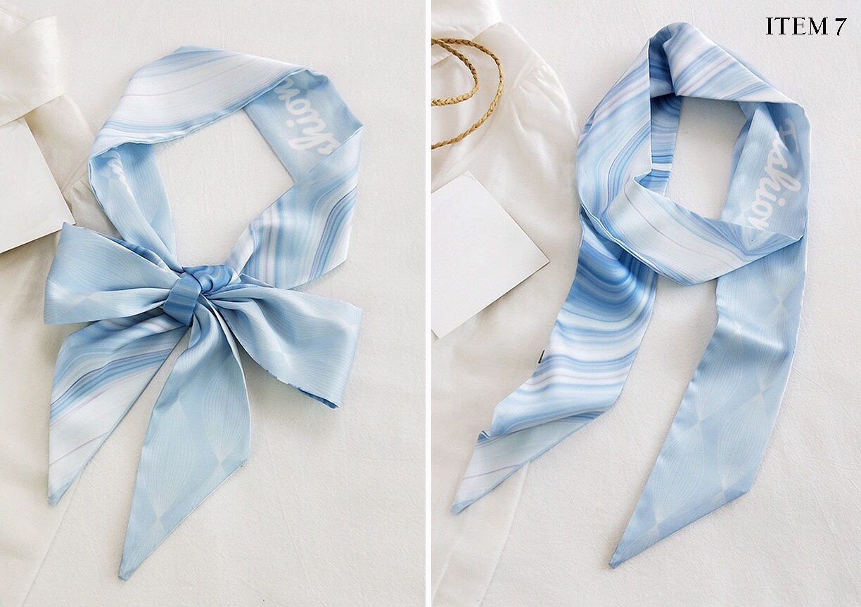 Skinny Scarf Accessory, Headband Scarf, Long Ribbon Hair Accessorise ...