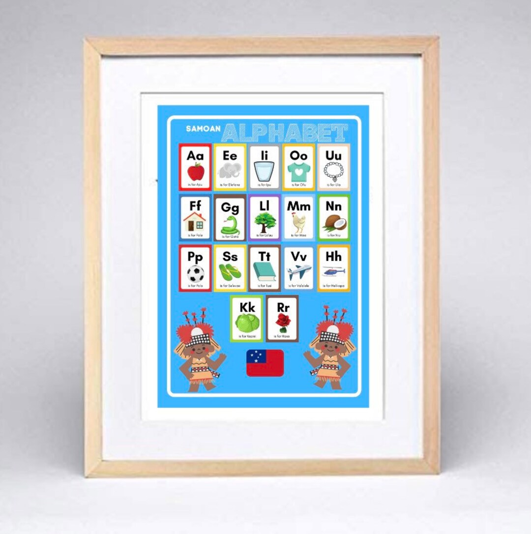 Children's Samoan Alphabet A3 Digital Download - Etsy