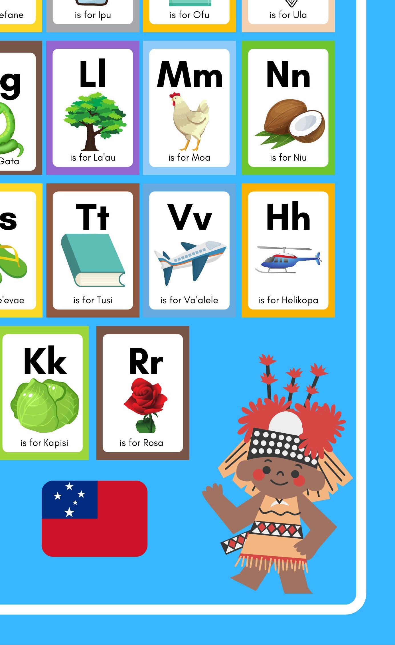 Children's Samoan Alphabet A3 Digital Download - Etsy Australia