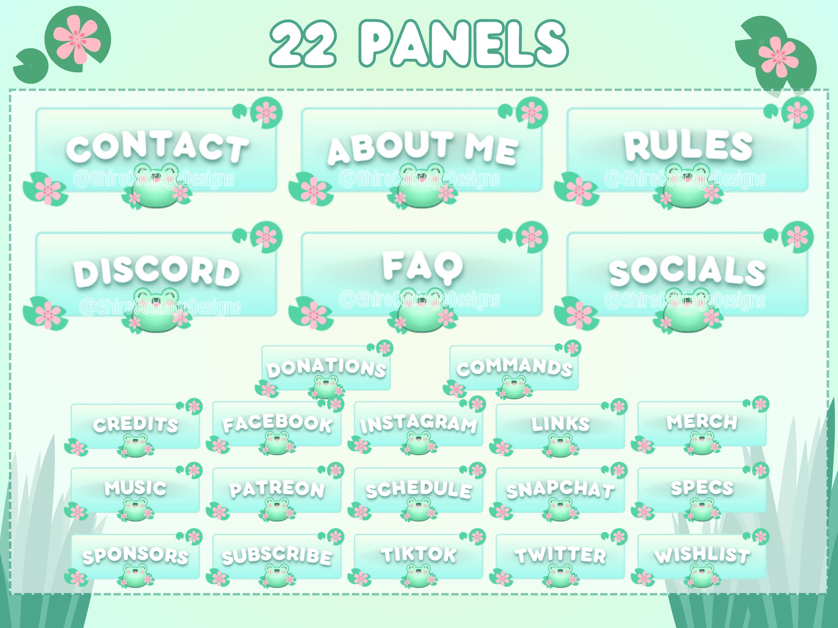 Cute Frog Stream Package W/animated Cutscenes Frog Twitch - Etsy