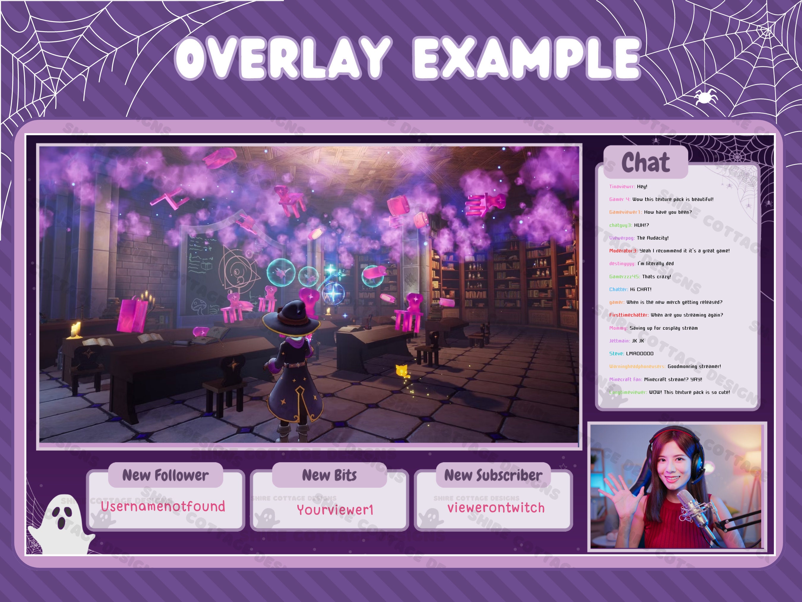 Spooky Ghost Twitch Package W/animated Cutscenes, Halloween Twitch Pack ...