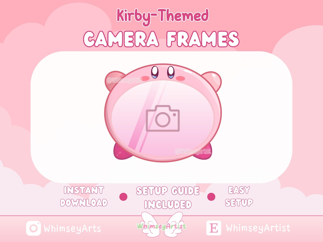 Kirby Camera Frame Overlay for Streaming | Camera Overlay, Camera Frame ...
