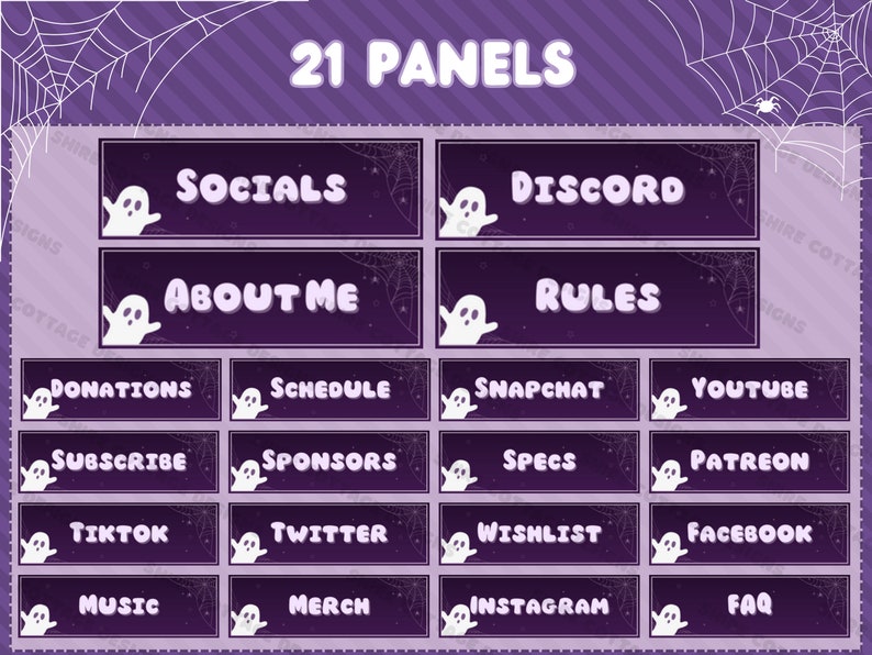 Spooky Ghost Twitch Package W/animated Cutscenes, Halloween Twitch Pack ...