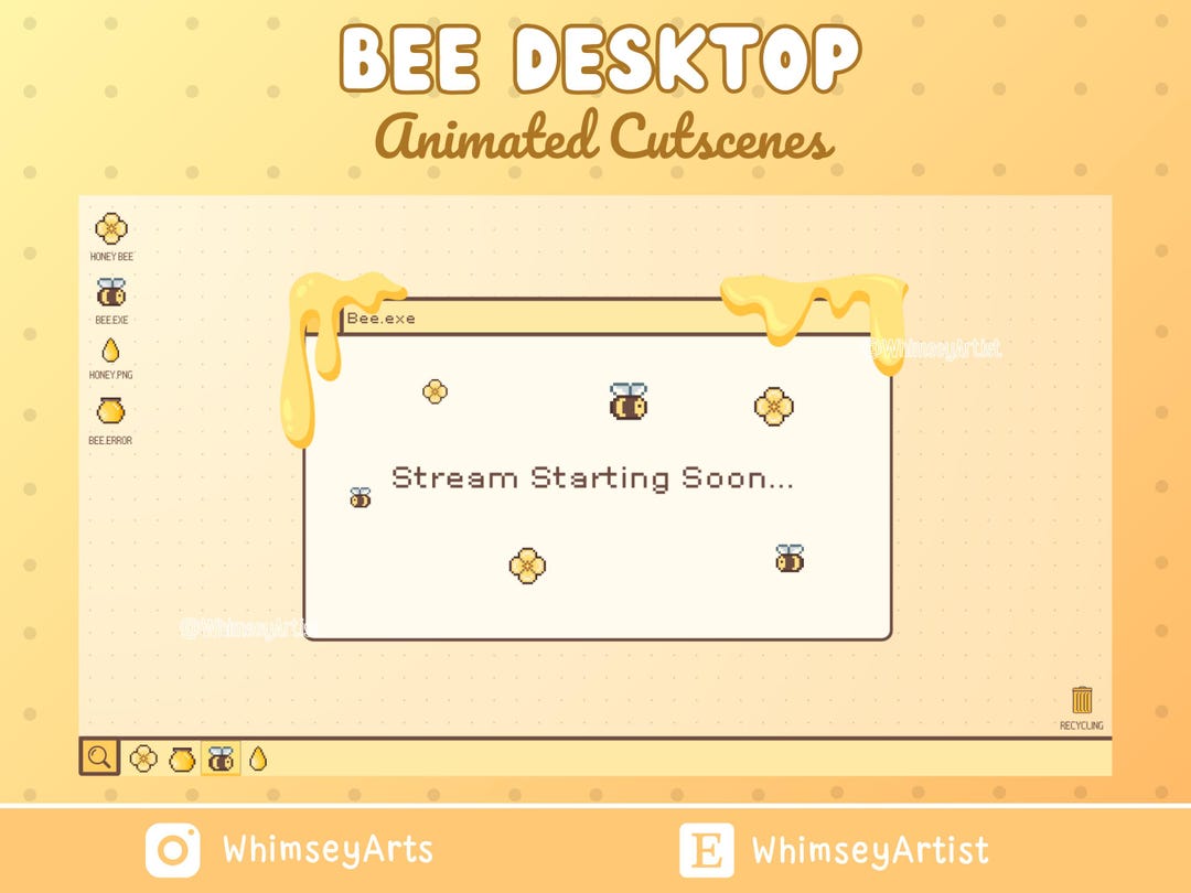 Bee Desktop Animated Overlays, Animated Twitch Overlays. Animated ...
