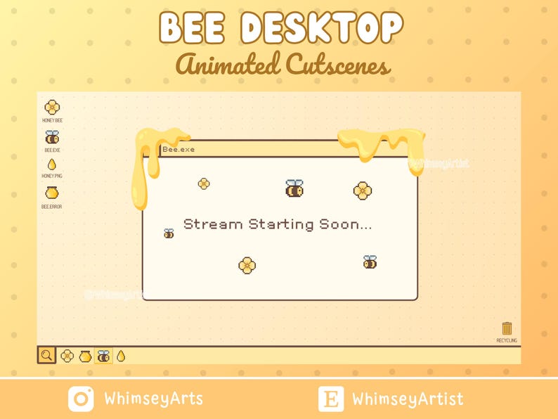Bee Desktop Animated Overlays, Animated Twitch Overlays. Animated ...
