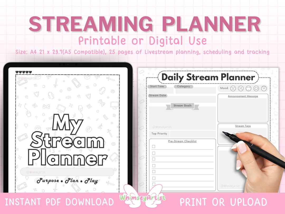 Streaming Planner, Livestream Planner, Stream Schedule, Twitch Stream ...