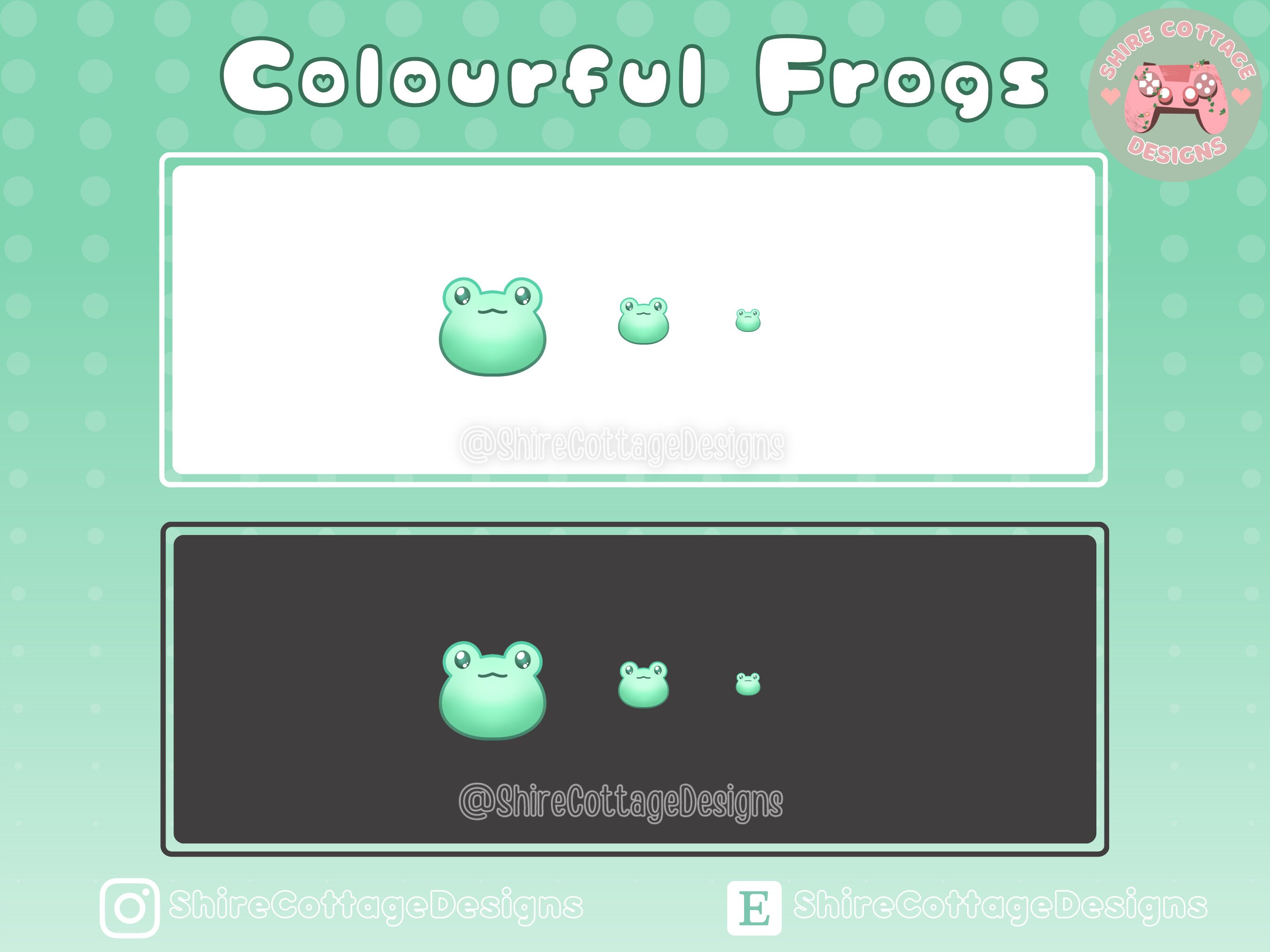 Cute Frog Twitch Sub Badges and Flairs , Frog Bit Badges, Cute Twitch ...