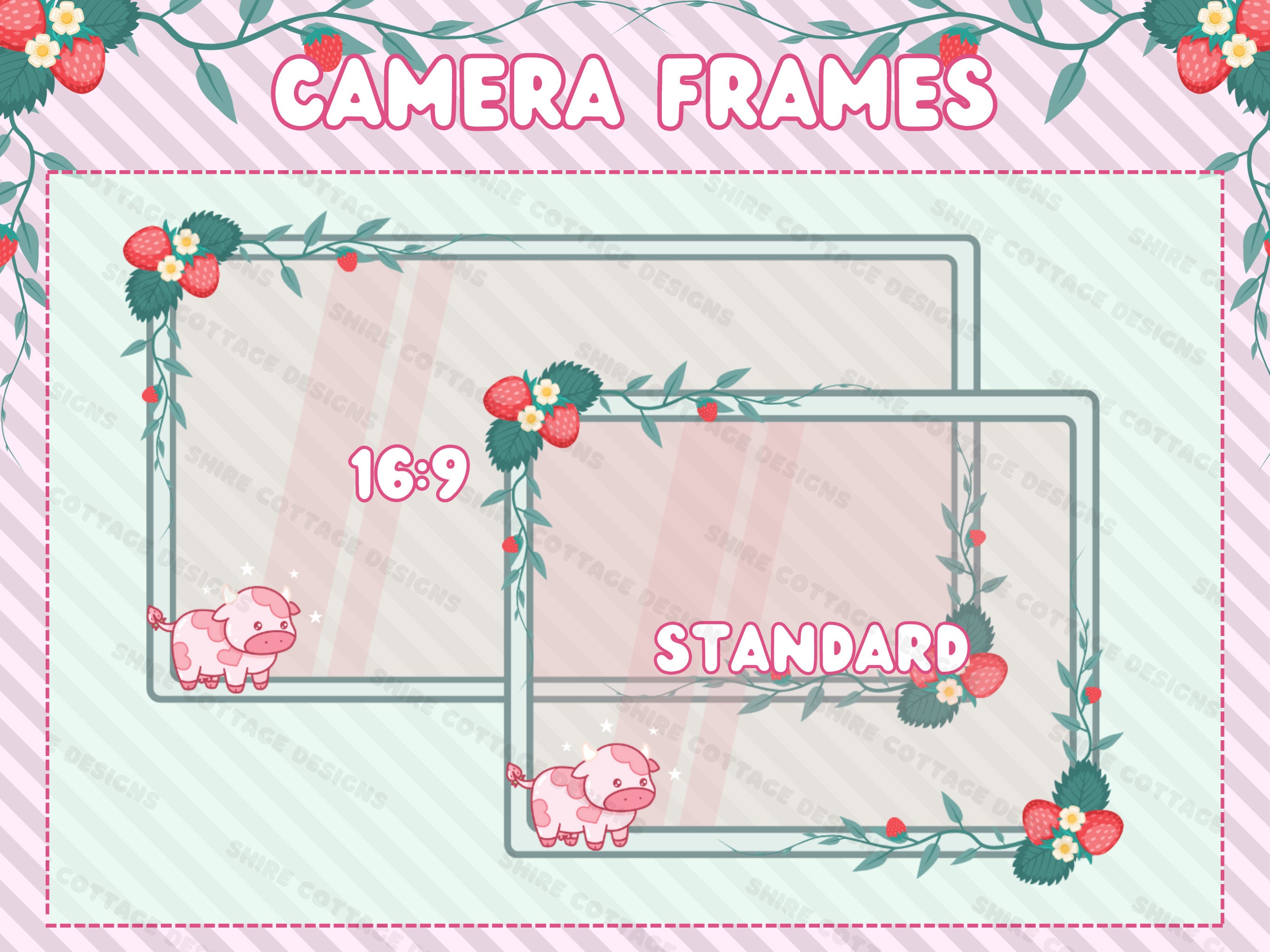 Strawberry Milk Twitch Stream Package Ww/animated Cutscenes - Kawaii ...