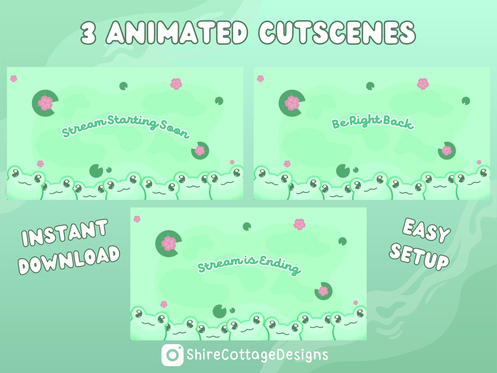 Frog Army Animated Overlay Cutscenes, Frog Twitch, Kawaii Frog Twitch ...