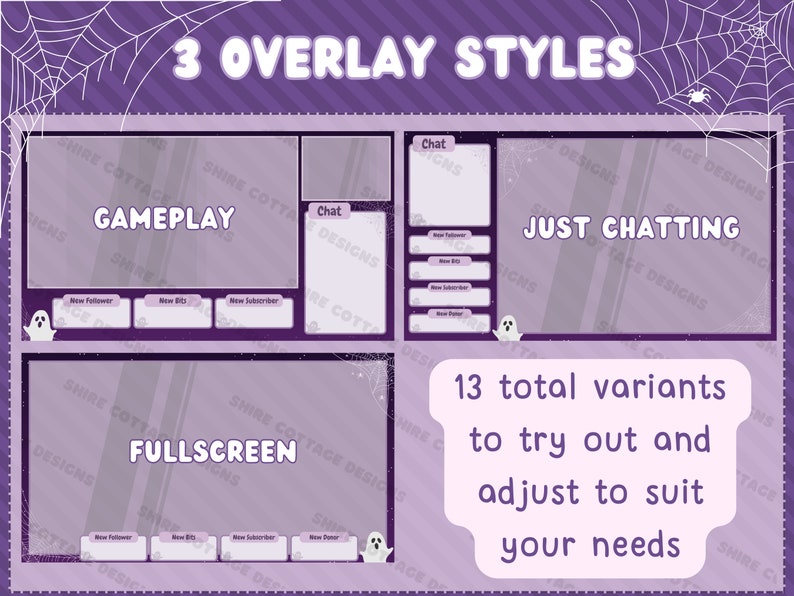 Spooky Ghost Twitch Package W/animated Cutscenes, Halloween Twitch Pack ...