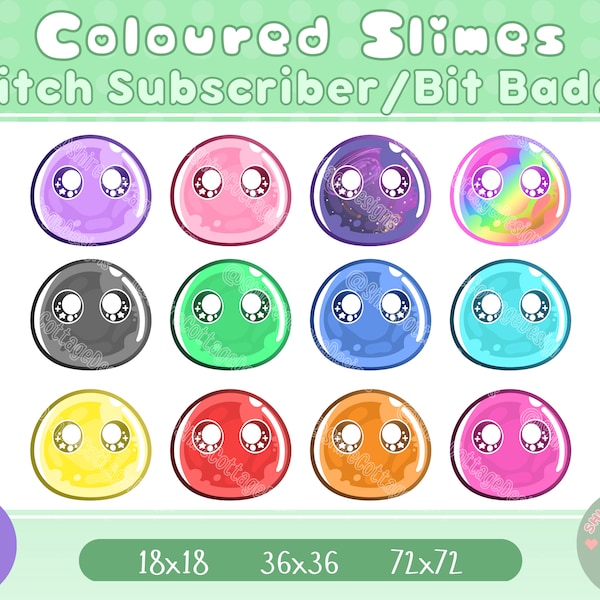 Slime Twitch Overlays - Etsy