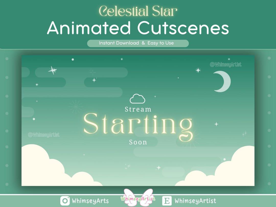Celestial Star Animated Cutscenes for Streamers | Animated Overlays ...