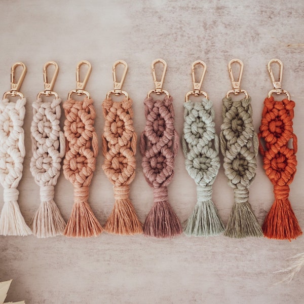 Macrame Keychain - Etsy