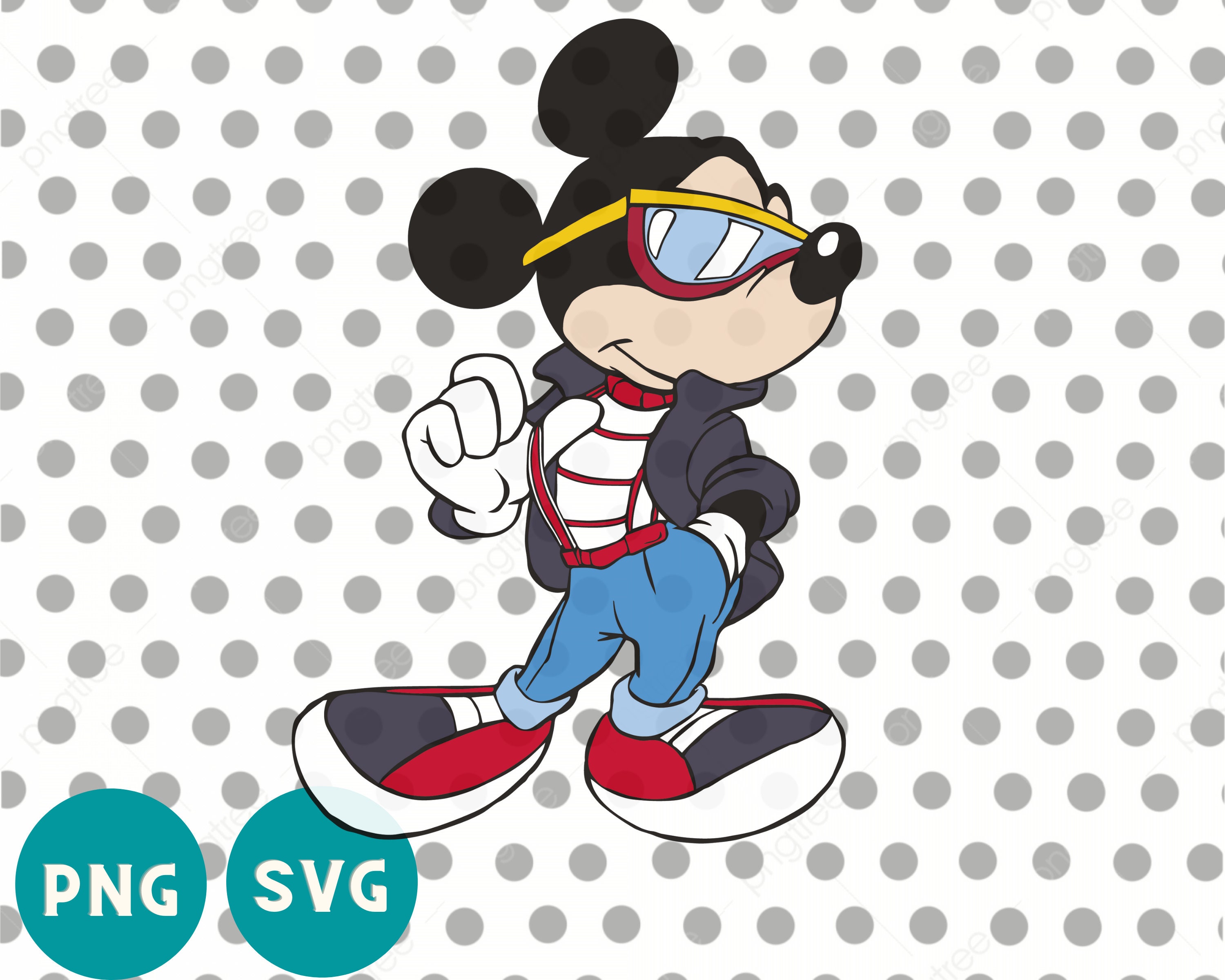 Mickey Rap SVG Mickey Hip Hop svg Trendy Mickey Mouse svg | Etsy México