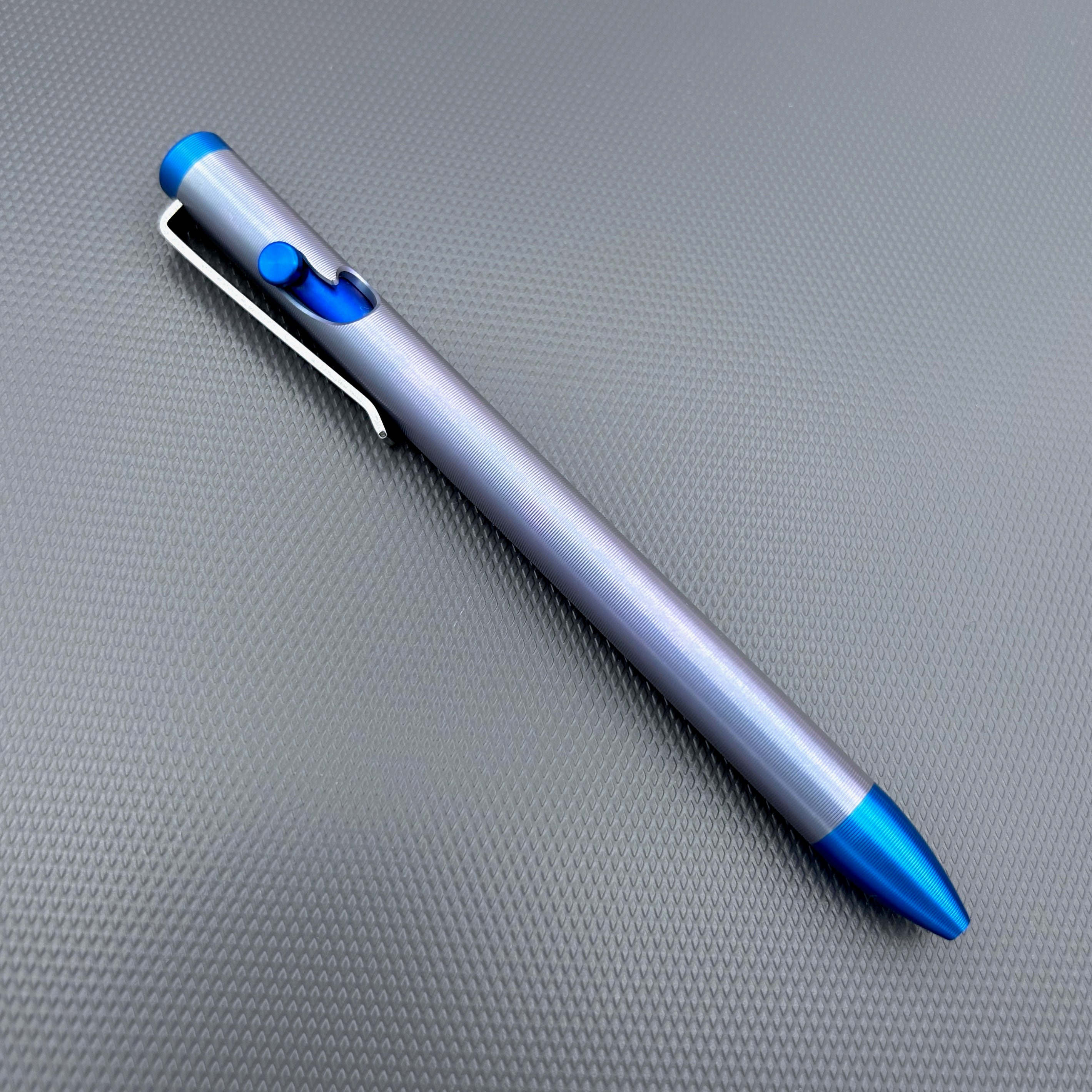 Tactile Turn - Titanium Bolt Action Standard Size Pen Grey Barrel W ...