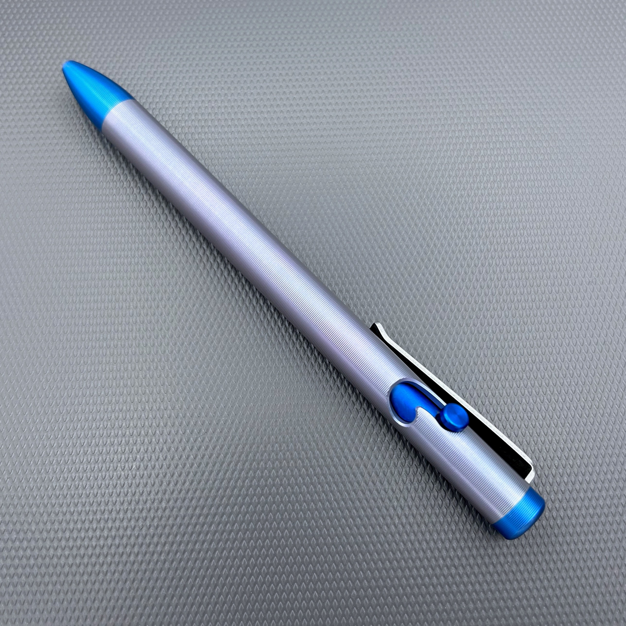 Tactile Turn - Titanium Bolt Action Standard Size Pen Grey Barrel W ...