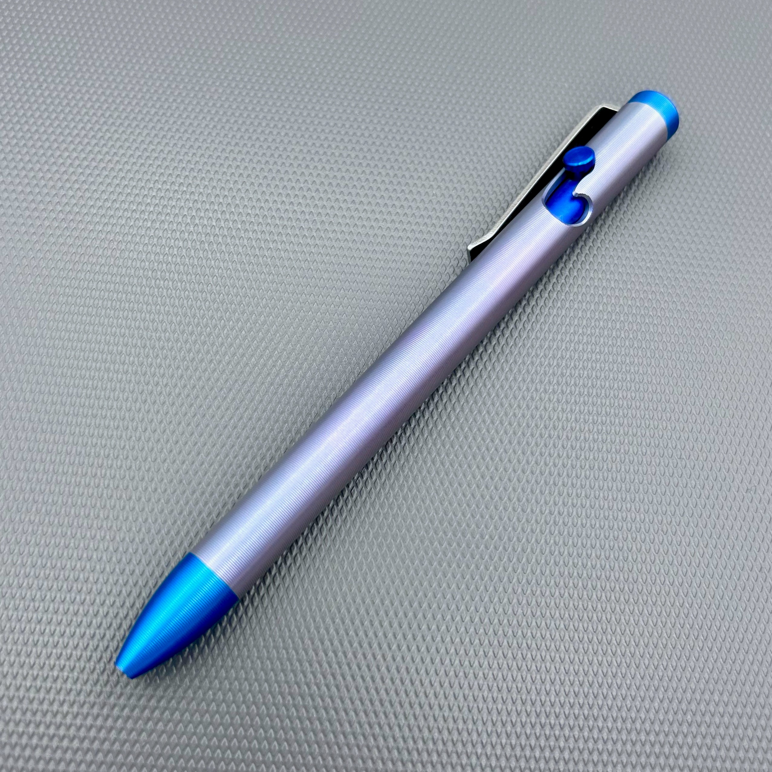 Tactile Turn - Titanium Bolt Action Standard Size Pen Grey Barrel W ...