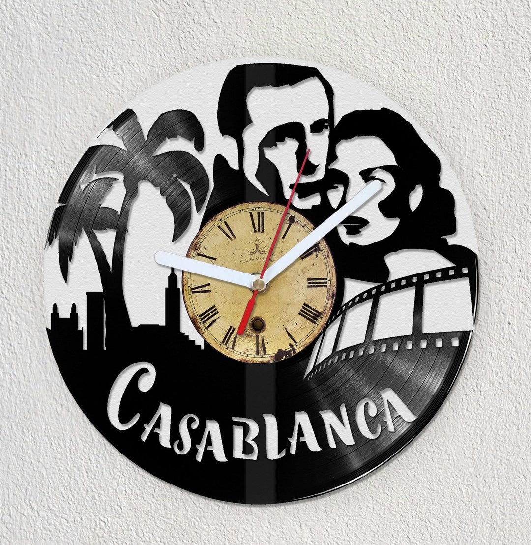Casablanca Film Movie Vinyl Record Wall Clock Gift Idea Art Decorate ...