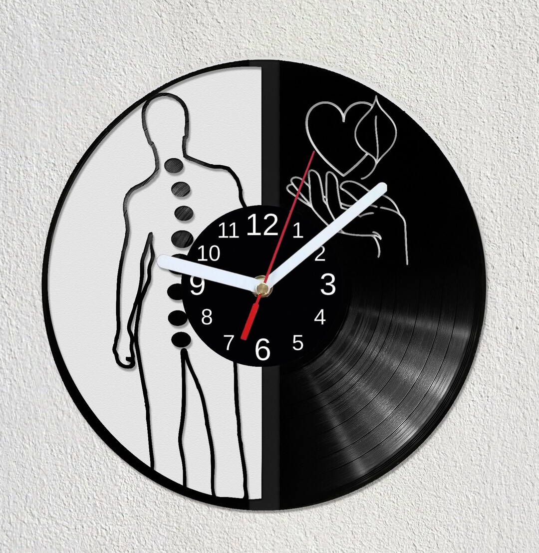 Physiotherapy Massage Chiropractic Vinyl Record Wall Clock Gift Idea ...