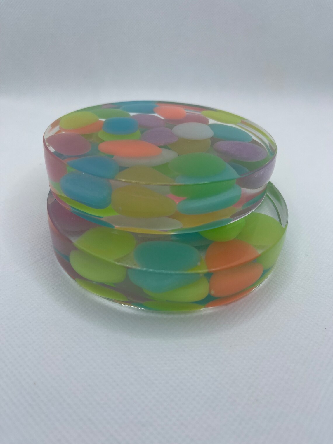 Resin Glow in the Dark Coasters (set of 2), Resin Coasters, Unique ...
