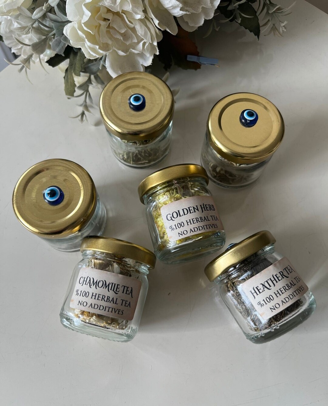 Herbal Tea Sampler, Glass Jar, Tea Lover Gift - Etsy