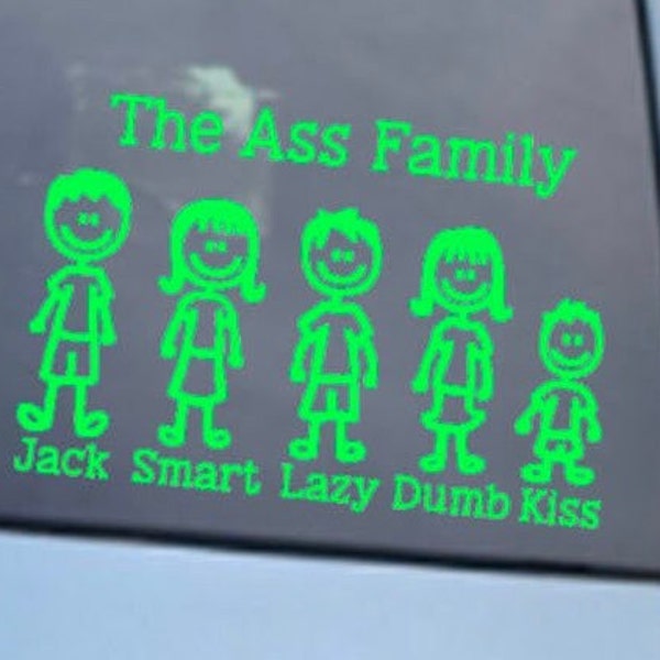 The Ass Family - Etsy